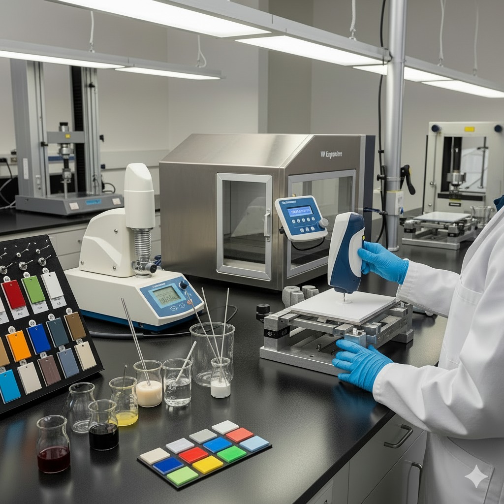 Testing paint: Using modern techniques and high standards